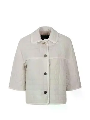Fabiana Filippi Quilted Three-quarter Sleeve Jacket - White