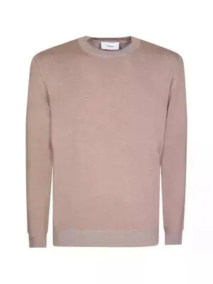 LARDINI Crew-neck Knitted Sweater - Neutrals
