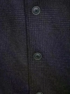 Herno Prince Of Wales Check Single-breasted Coat