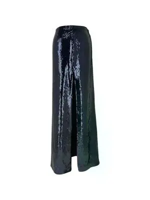 Galvan Sequined Maxi Skirt - Blue