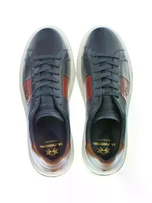LA MARTINA Todi Logo-embossed Leather Sneakers
