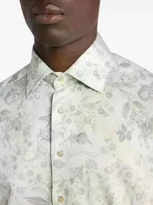 Etro Motif Cotton Satin Shirt