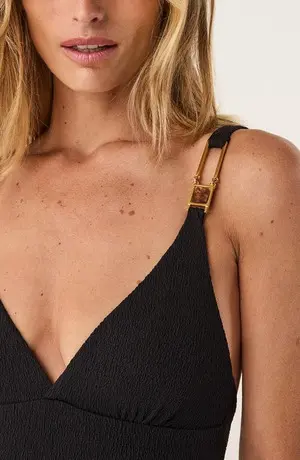 VIX PAULA HERMANNY Brit Brazilian One-piece Swimsuit