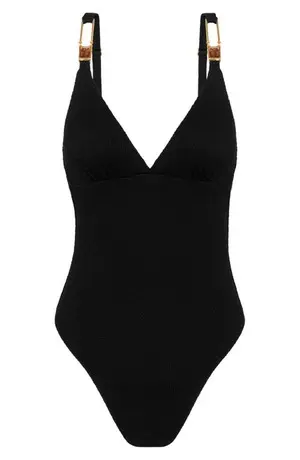VIX PAULA HERMANNY Brit Brazilian One-piece Swimsuit