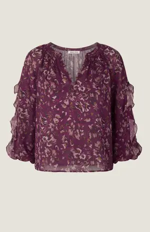 Rebecca Taylor Brooke Ruffle Bubble Top