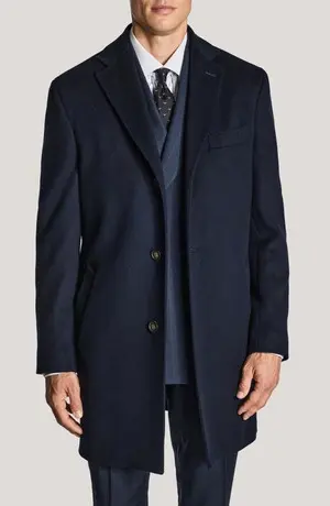 JACK VICTOR Wesley Wool And Cashmere Overcoat