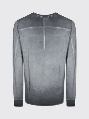THOM KROM Long-sleeved Viscose T-shirt With Crew Neck - Grey