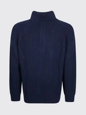 Filson Ribbed Wool Roll Neck With Neck Buttons