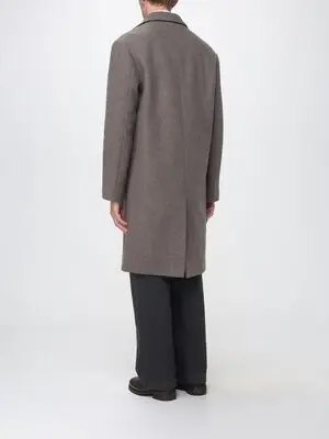 Dries Van Noten Knee-length Wool-blend Coat With Lapels And Back Vent