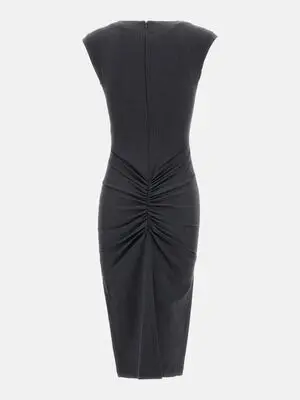 Jacquemus Sleeveless Virgin Wool Midi Sheath Dress