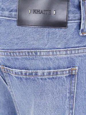 Khaite Mid-rise Straight-leg Jeans In Stretch
