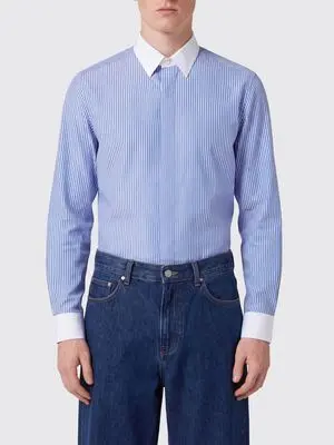 TOM FORD Striped Slim Fit Cotton Shirt With French Collar And Concealed Placket
