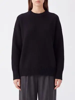 ALLUDE Dropped-shoulder Pure Cashmere Crewneck Jumper - Black