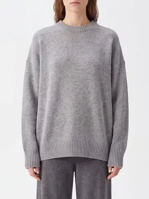 ALLUDE Dropped-shoulder Pure Cashmere Crewneck Jumper - Grey