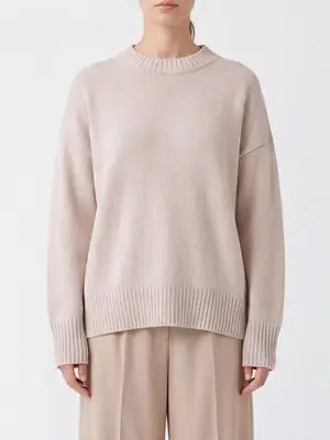 ALLUDE Dropped-shoulder Pure Cashmere Crewneck Jumper - Ice