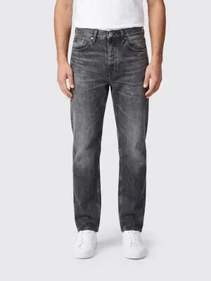 SUNFLOWER Straight Fit Cotton Denim Jeans With Mid-rise Waist - Black