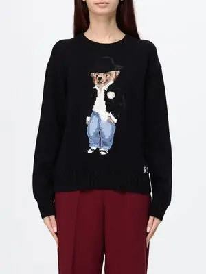 Polo Ralph Lauren Cotton Crewneck Jumper With Iconic Polo Bear Print