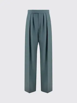 Chloé High-waisted Pleated Wool Wide-leg Trousers
