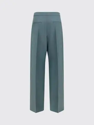 Chloé High-waisted Pleated Wool Wide-leg Trousers