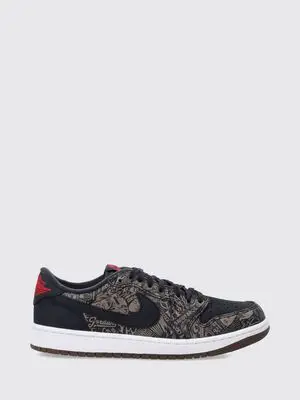 Nike Air Jordan 1 Retro Low Smooth Leather Sneakers With Perforated Toe