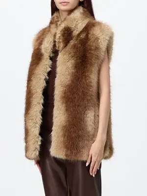 Apparis Laila High-neck Faux Fur Gilet