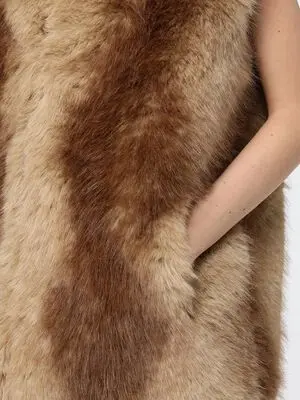 Apparis Laila High-neck Faux Fur Gilet