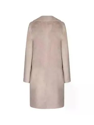 Herno Faux-fur Notched-lapels Coat