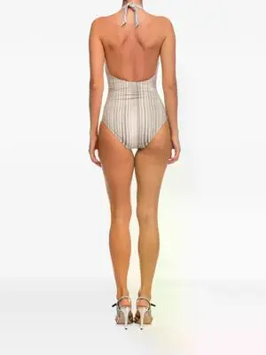 GOTTEX Crystal-embellished Halterneck Swimsuit