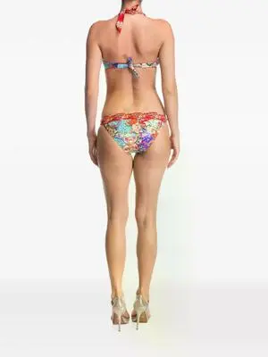 GOTTEX Floral-print Medium-rise Bikini Bottoms