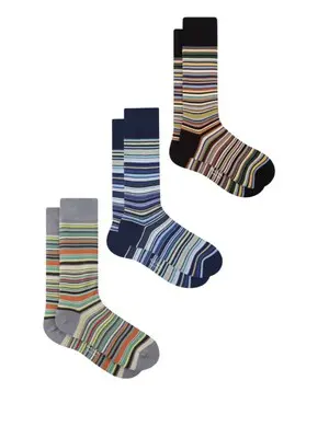 Paul Smith Socks 3-pack Cracker Sig Multi