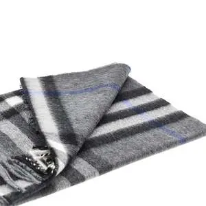 Burberry Check Cashmere Scarf - Grey