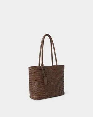 OSPREY LONDON The Lima Leather Tote Bag - Chesnut