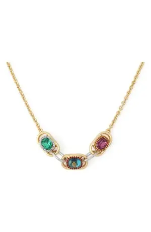 Kurt Geiger Gemstone Frontal Chain Necklace