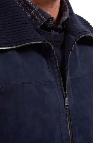 Bugatchi Hybrid Suede Leather Jacket