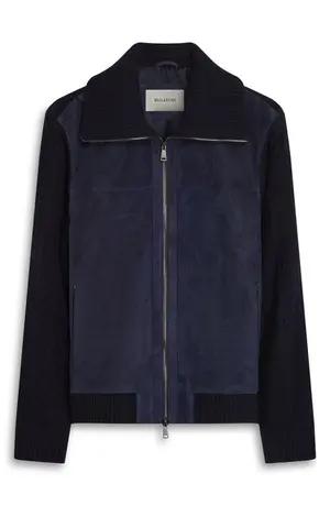 Bugatchi Hybrid Suede Leather Jacket