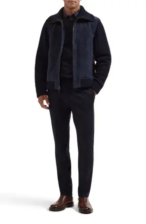 Bugatchi Hybrid Suede Leather Jacket