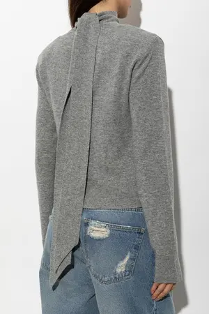 ROTATE BY BIRGER CHRISTENSEN Wool Sweater With Shoulder Pads