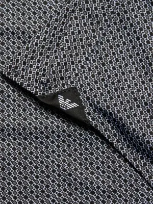 Emporio Armani Micro-diamond Print Sport Shirt