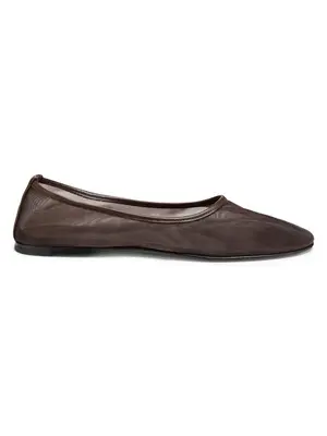 Dear Frances Balla Mesh Flats - Coffee