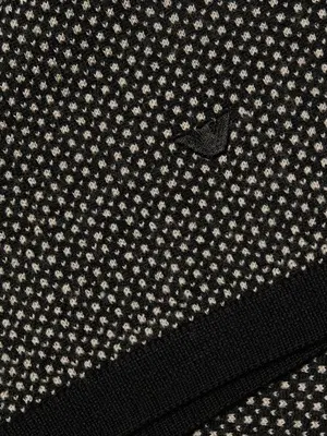 Emporio Armani Micro Dot Short-sleeve Crewneck Sweater