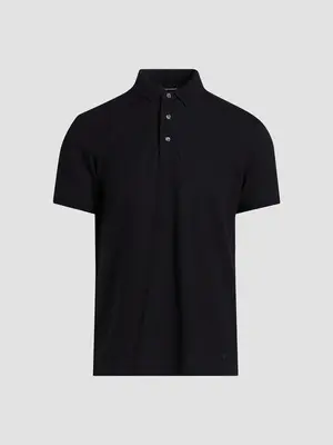 Emporio Armani Tonal Textured Polo Shirt