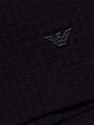 Emporio Armani Tonal Textured Polo Shirt