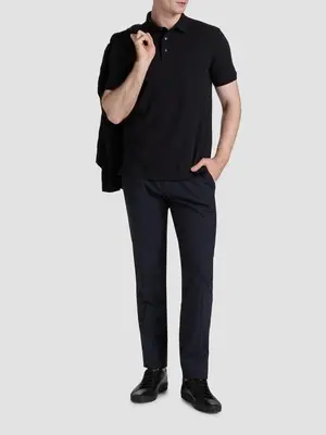 Emporio Armani Tonal Textured Polo Shirt