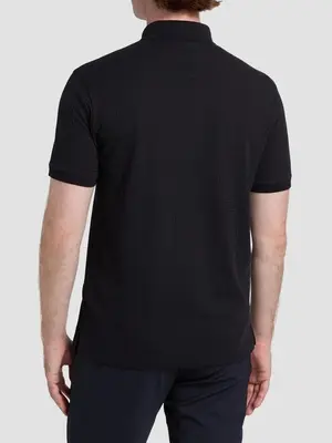 Emporio Armani Tonal Textured Polo Shirt