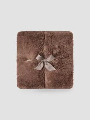 Barefoot Dreams Cloud Faux Fur Throw - Sable