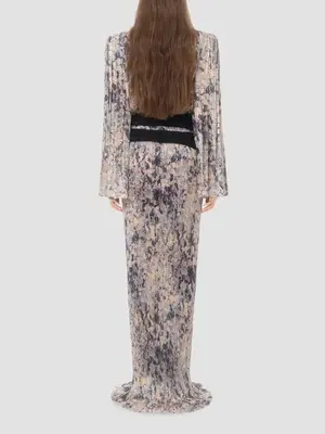 Valentino Garavani Long Dress With Pleats