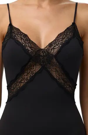 Naked Wardrobe Body Flex Lace Closed Toe Jumpsuit