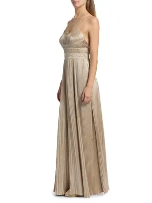 Ulla Johnson The Reine Plisse Pleated Gown - Opal