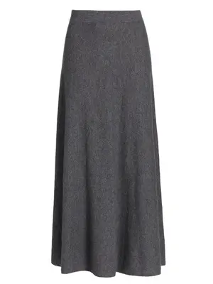 LISA YANG Flared Cashmere Maxi Skirt
