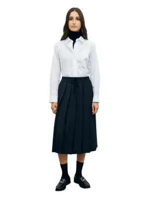 Gerard Darel High-waist Pleated Midi Skirt